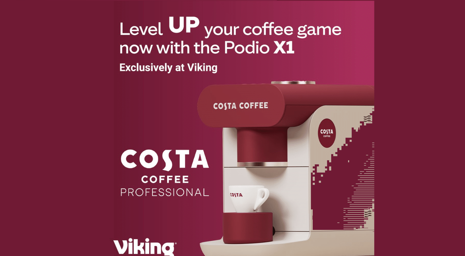 Viking Partners With Costa Coffee To Bring The Podio X1 To UK ...